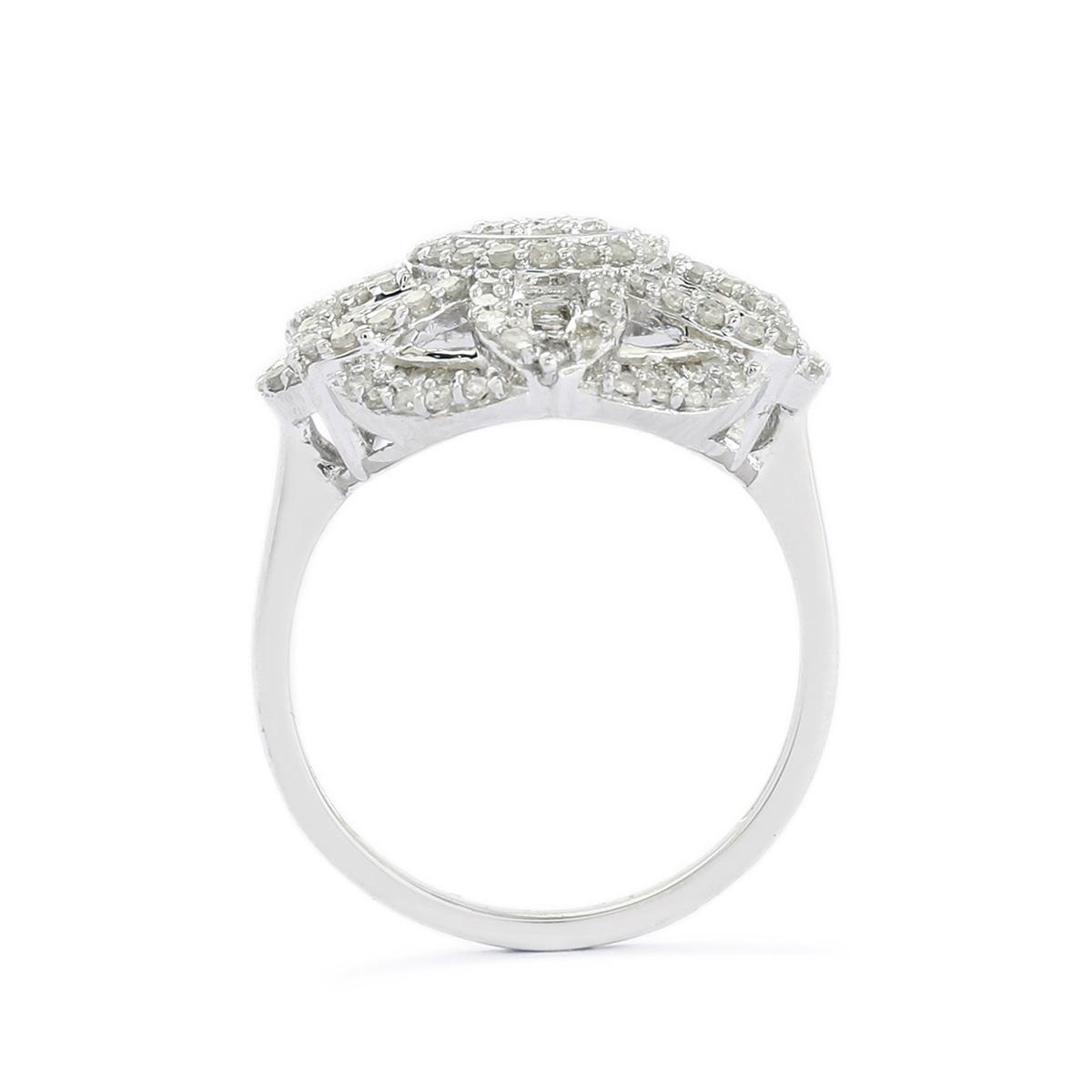 1ct Diamond 9K White Gold Tomas Rae Ring | Gemporia