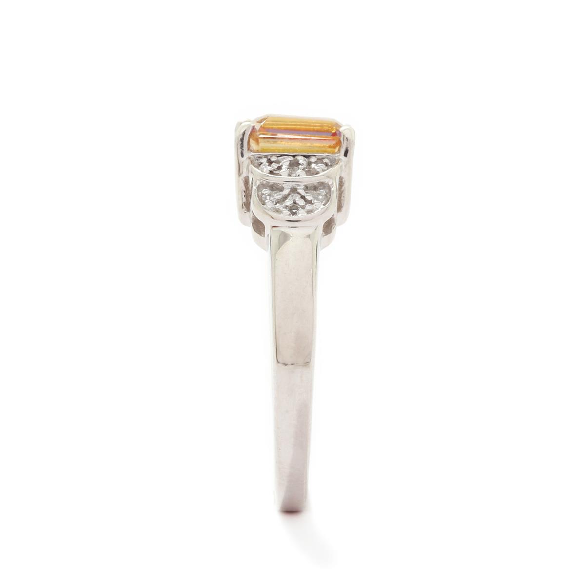 1.20ct Mystic Twilight & White Topaz Sterling Silver Ring | Gemporia