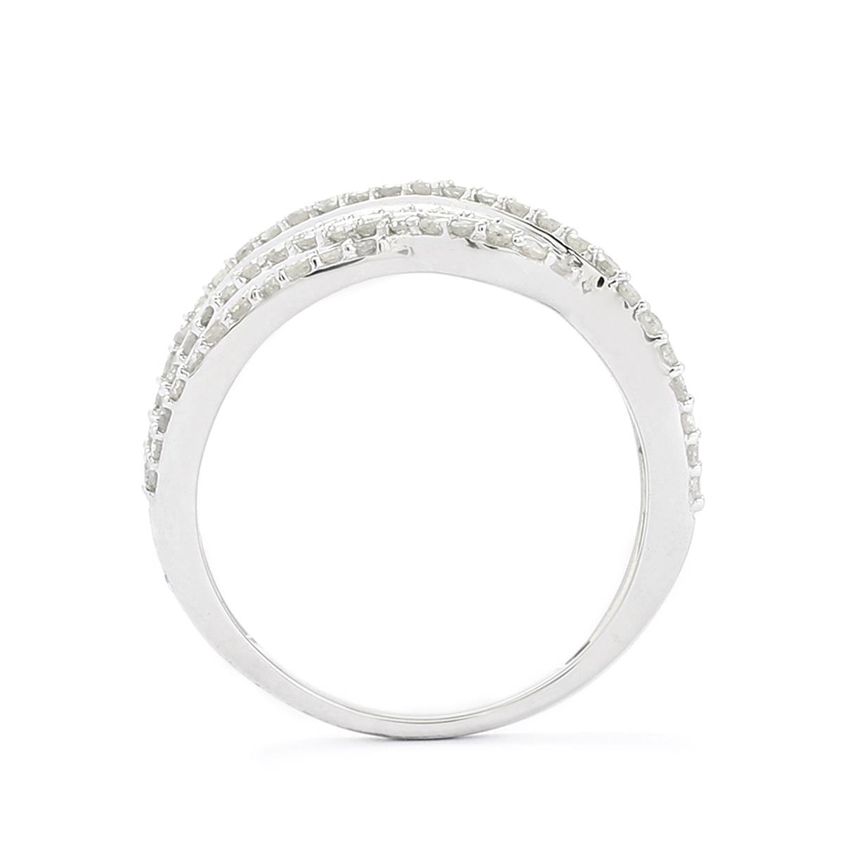 1ct Diamond 9K White Gold Tomas Rae Ring | Gemporia