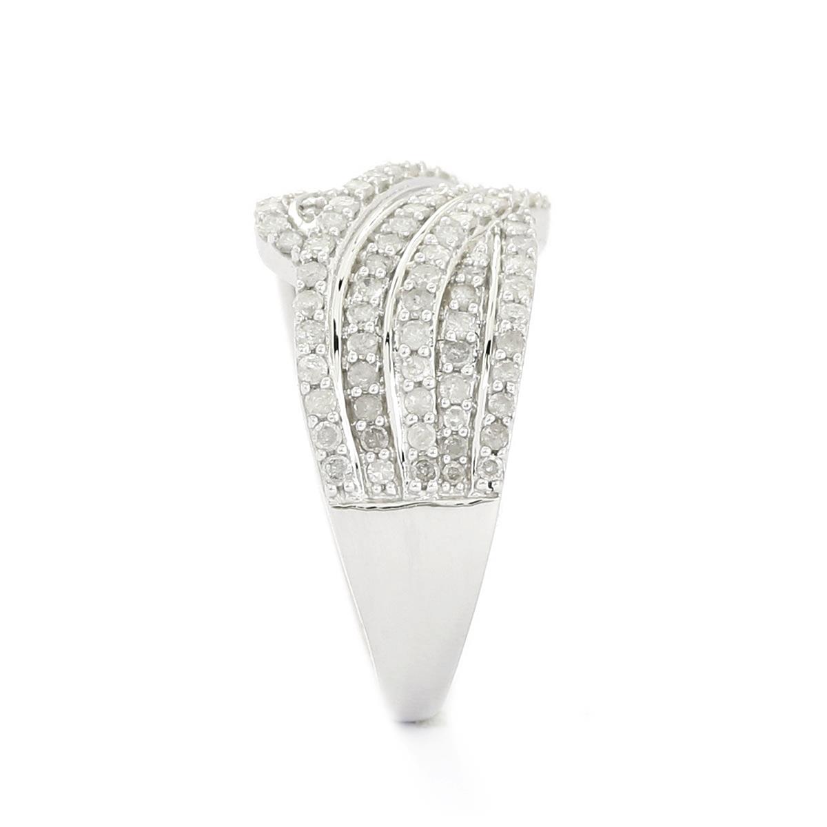 1ct Diamond 9K White Gold Tomas Rae Ring | Gemporia