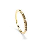 1 4ct Champagne Diamond 9k Gold Ring