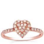 1 4ct Pink Diamond 9K Rose Gold Ring