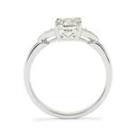 White Beryl Ring with White Zircon in Sterling Silver 1ct | Gemporia