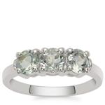 Santa Maria Double Blue Aquamarine Ring in Sterling Silver 1.35cts ...