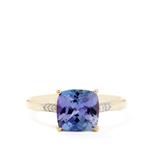 Bi-Colour Tanzanite & Diamond 9K Gold Tomas Rae Ring ATGW 2.77cts ...
