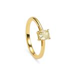 2 3ct Natural Yellow Diamond 18K Gold Lorique Ring