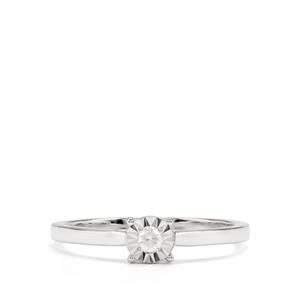 2cts Tavernier Blue Diamond Sterling Silver Ring | Gemporia