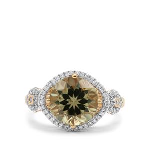 1.66ct Csarite & Diamond 18K Gold Ring | Gemporia
