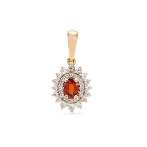 Orange garnet pendant store