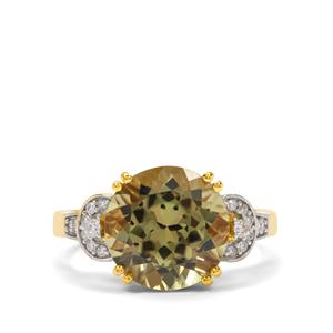 Csarite & Diamond 18k Gold Ring MTGW 5.15cts | Gemporia