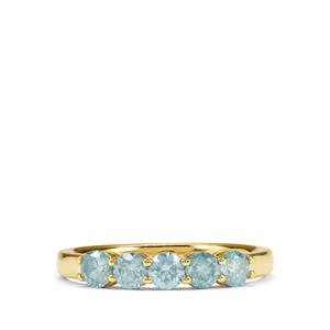 Ice blue diamond ring store