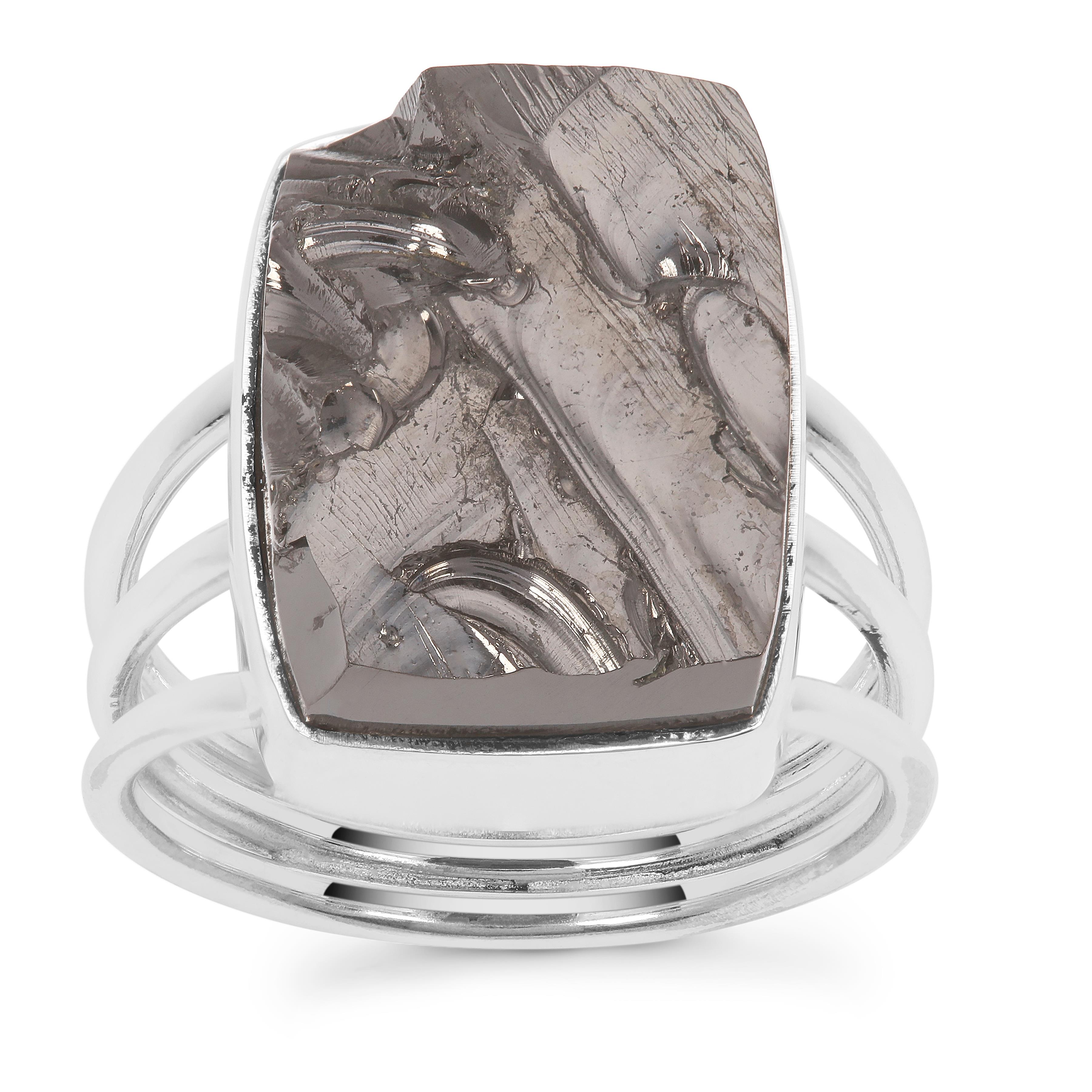 Shungite Ring in Sterling Silver 9cts | Gemporia