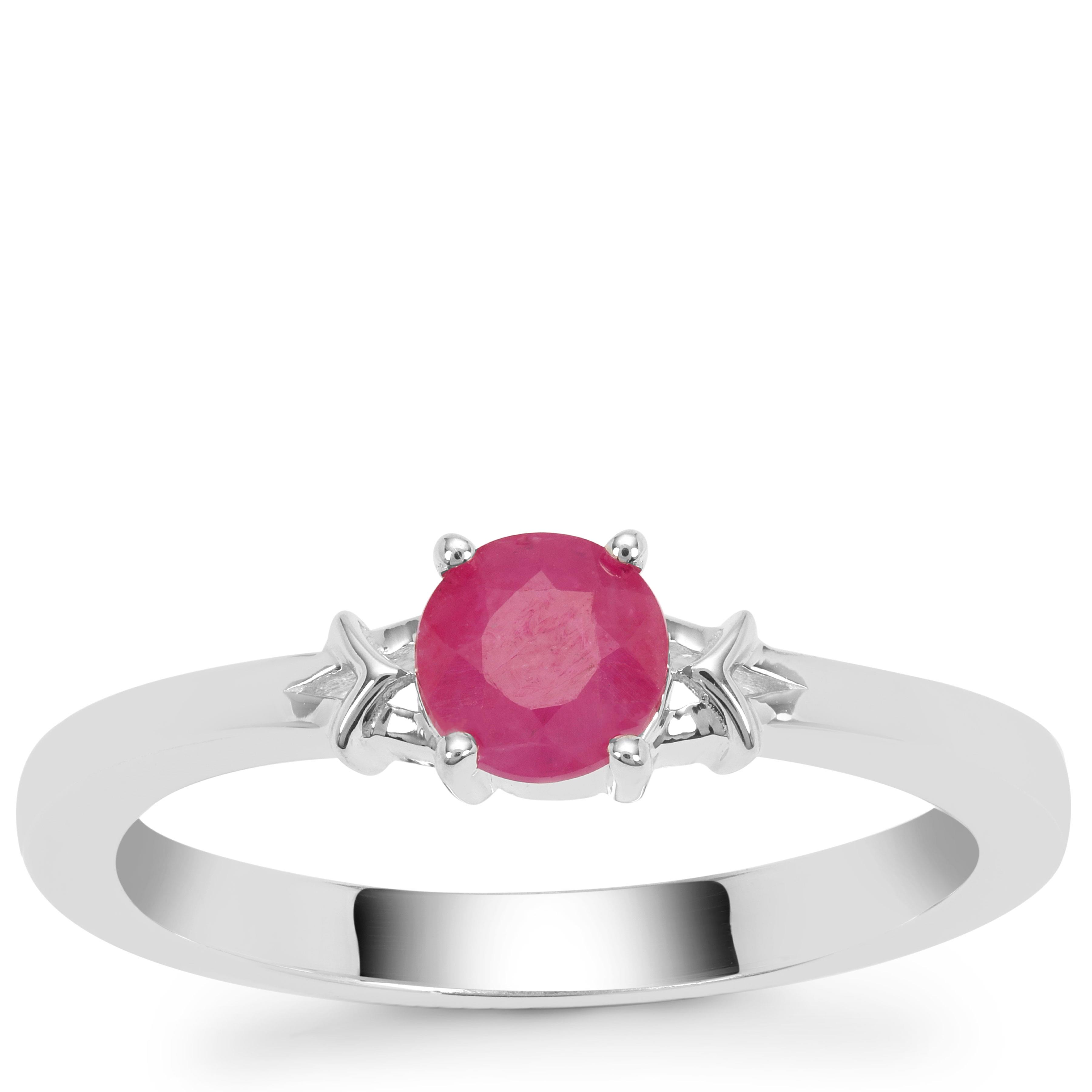Kenyan Ruby Ring in Sterling Silver 0.65ct | Gemporia
