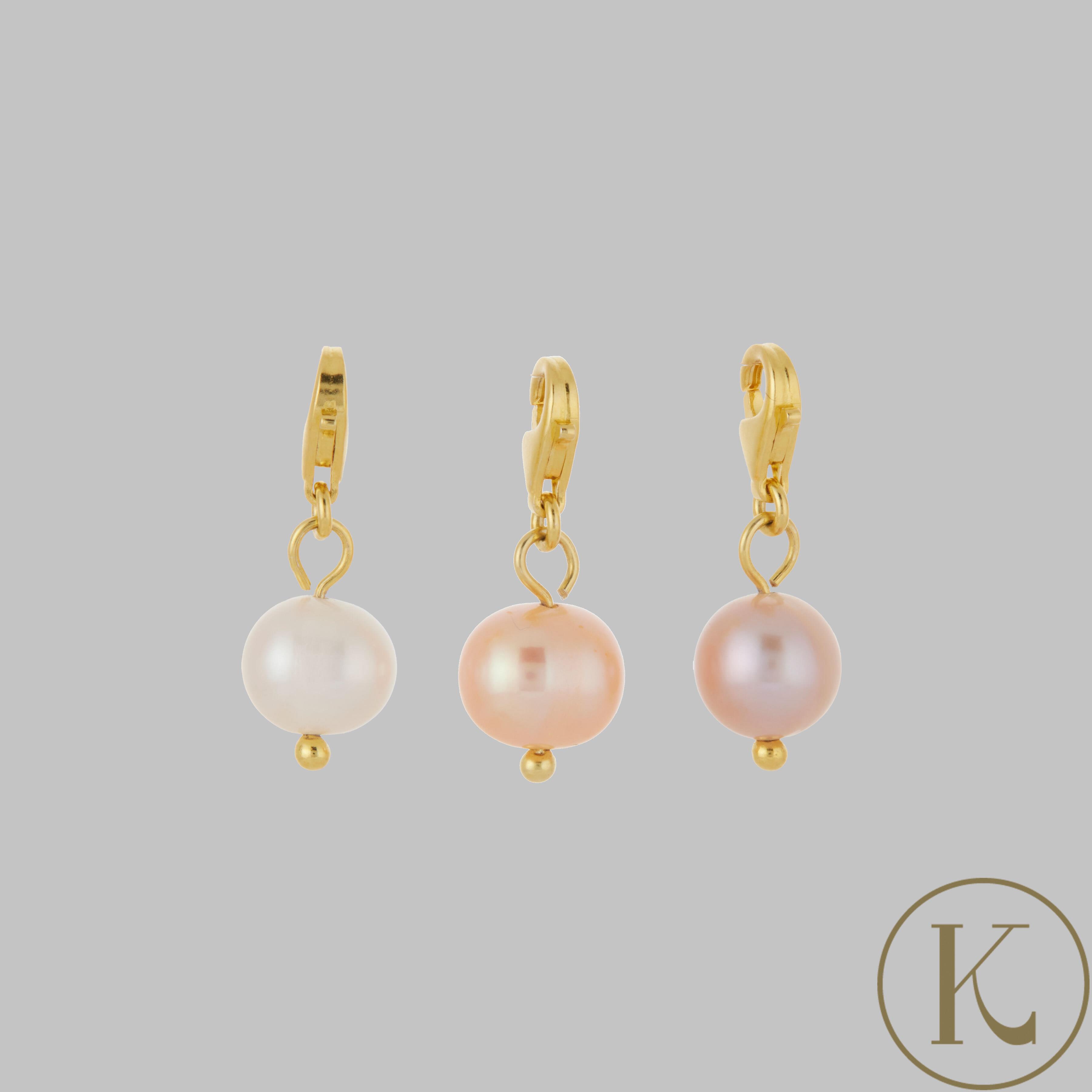 Kimbie Home Pearl Charm Collectionof 3 (Lavender, Papaya & White ...
