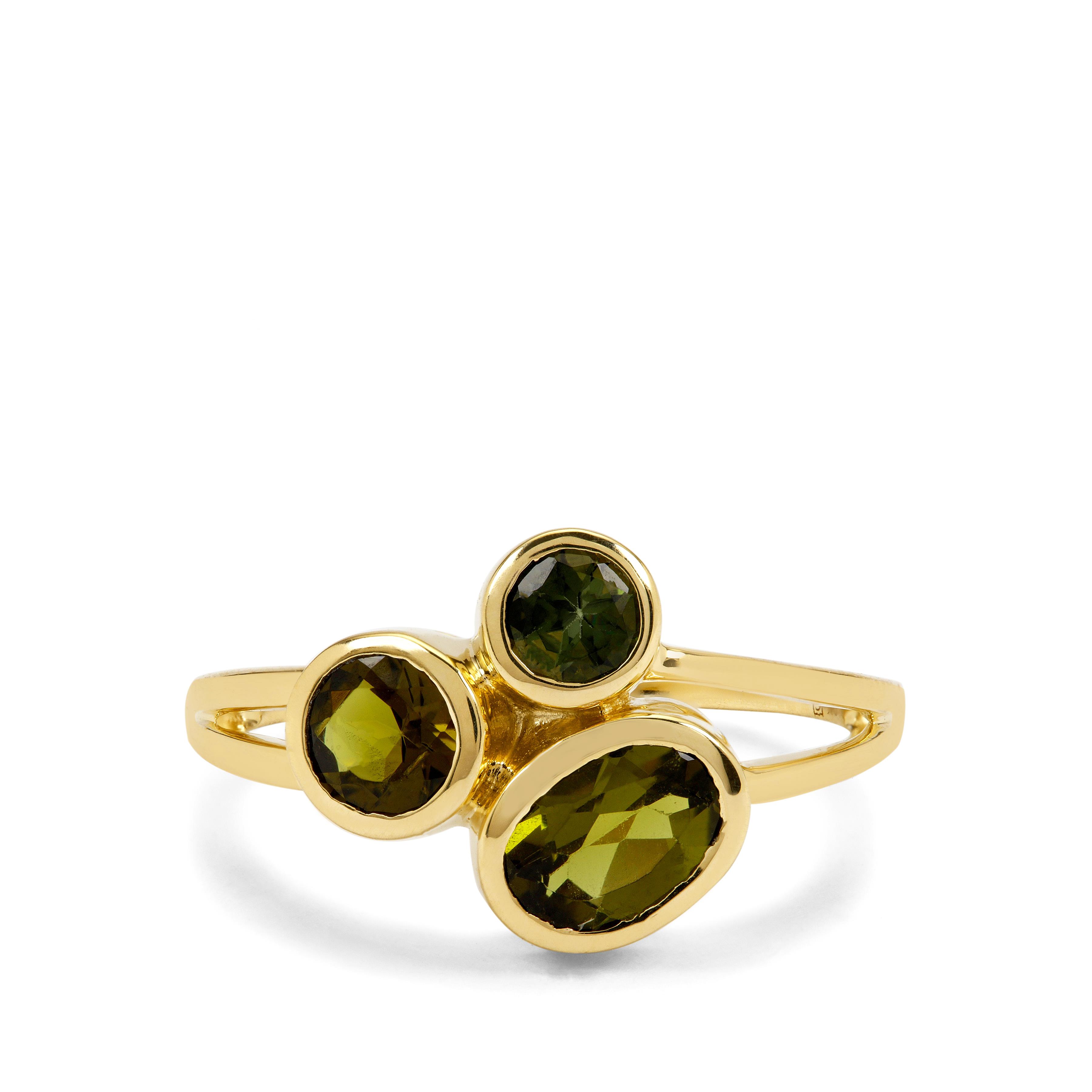 Congo Green Tourmaline Ring in 9K Gold 1.55cts | Gemporia