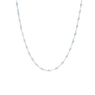 16 Sterling Silver Classico Twist Curb Chain 3.32g Gemporia