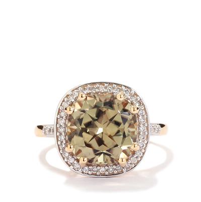 Csarite® Ring with Diamond in 18k Gold 5.15cts | Gemporia