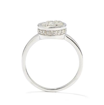 1/2ct Certified Diamond 9K White Gold Tomas Rae Ring | Gemporia