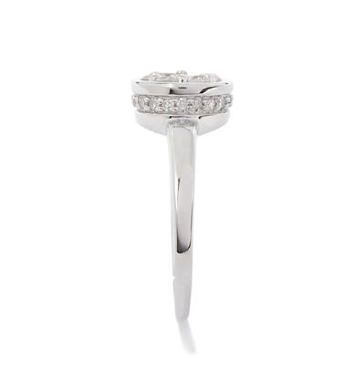 1/2ct Certified Diamond 9K White Gold Tomas Rae Ring | Gemporia