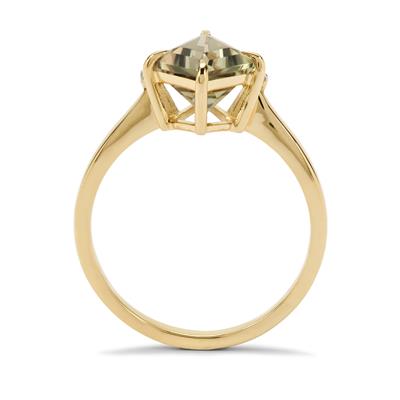 Csarite® Ring with White Zircon in 9K Gold 2.80cts | Gemporia