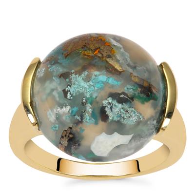 Blue Aquadite Ring in 9K Gold 12.60cts | Gemporia