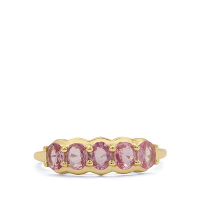 Pink Sapphire Ring in 9K Gold 1ct | Gemporia