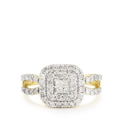 Diamond Ring in 9K Gold 1ct | Gemporia