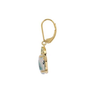 Blue Aquadite Earrings with Aquaiba™ Beryl in Gold Plated Sterling ...