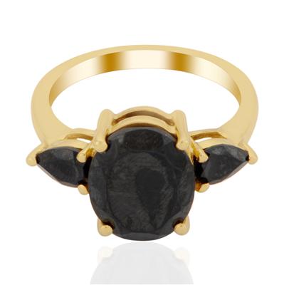 Black Spinel 925 Ring ATGW 6.81cts | Gemporia