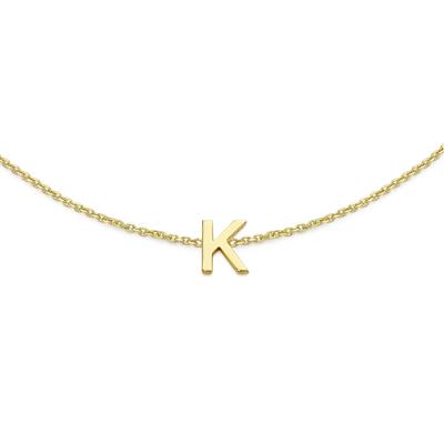Letter 'K' Bracelet in 9K Gold | Gemporia