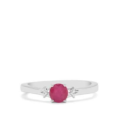Kenyan Ruby Ring in Sterling Silver 0.65ct | Gemporia