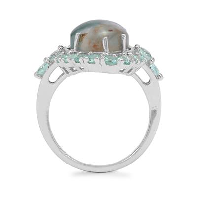 Aquaprase™ Ring with Aquaiba™ Beryl in Sterling Silver 7.40cts | Gemporia