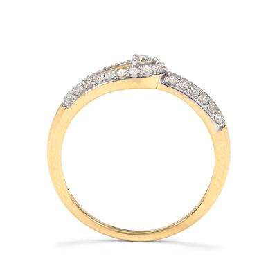 Type IIa Angolan White Diamond Ring in 9K Gold 0.37cts | Gemporia