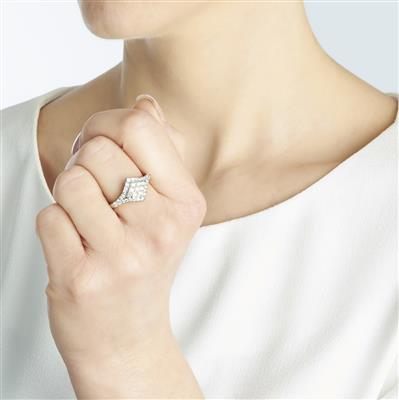 3/4ct Certified Diamond 9K White Gold Tomas Rae Ring | Gemporia