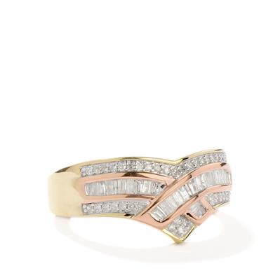 1/2ct Certified Diamond 9K Two Tone Gold Tomas Rae Ring | Gemporia