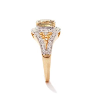 Csarite & Diamond 18k Gold Ring MTGW 2.62cts | Gemporia