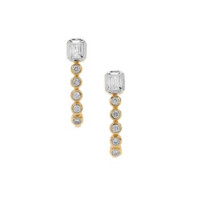 Diamonds Earrings in 18K Gold 0.53ct | Gemporia