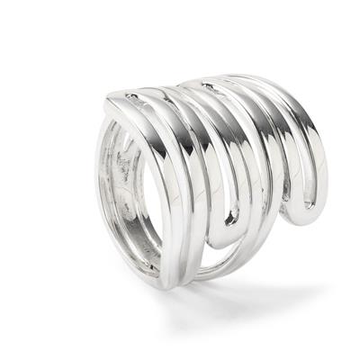 Elegance Sterling Silver Spring Ring | Gemporia