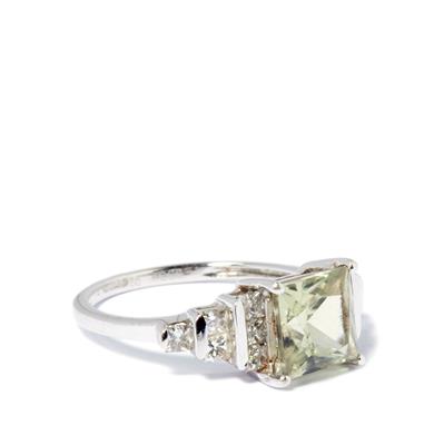 Csarite® Ring with Diamond in 18k White Gold 2.71cts | Gemporia