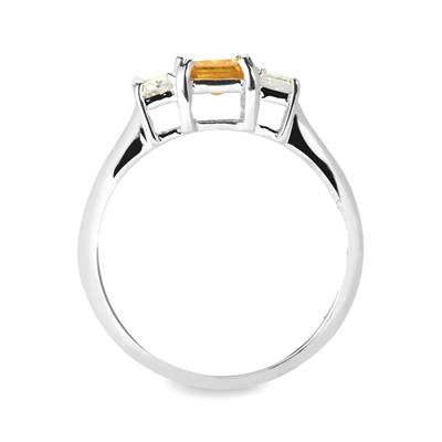 Bang Kacha Sapphire & White Zircon Sterling Silver Ring ATGW 1.75cts ...
