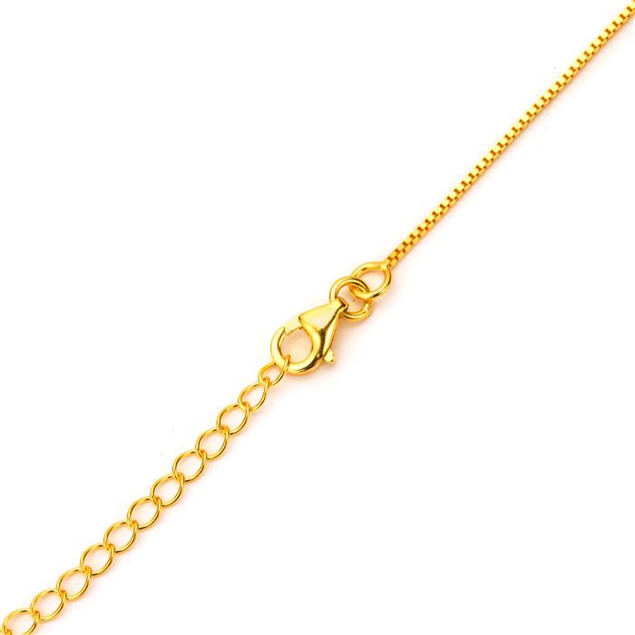 Diamantina Citrine Necklace in Gold Tone Sterling Silver 1.40cts | Gemporia