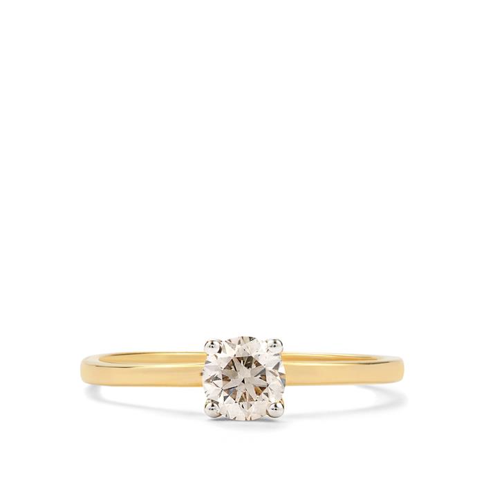 Argyle Diamond Ring in 9K Gold 0.50ct | Gemporia