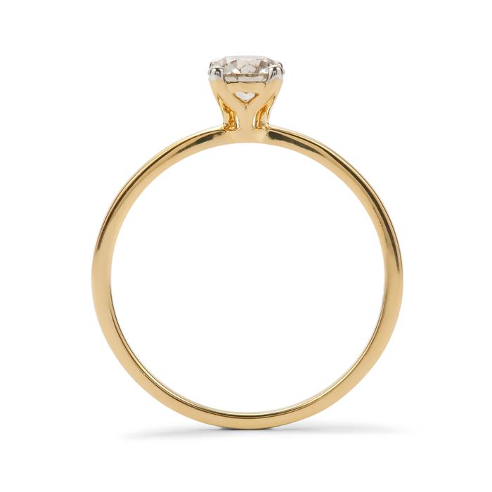 Argyle Diamond Ring in 9K Gold 0.50ct | Gemporia