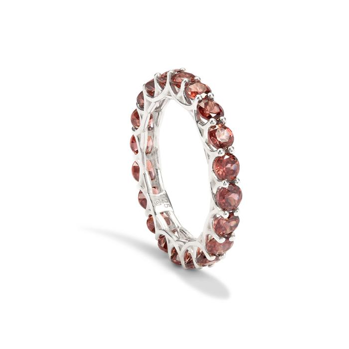 Red Zircon Ring in Sterling Silver 5.24cts | Gemporia