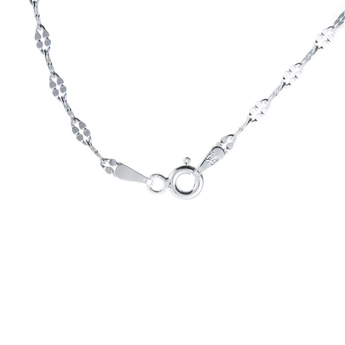 20 Sterling Silver Couture Diamond Cut Forzentina Chain 1.80g | Gemporia