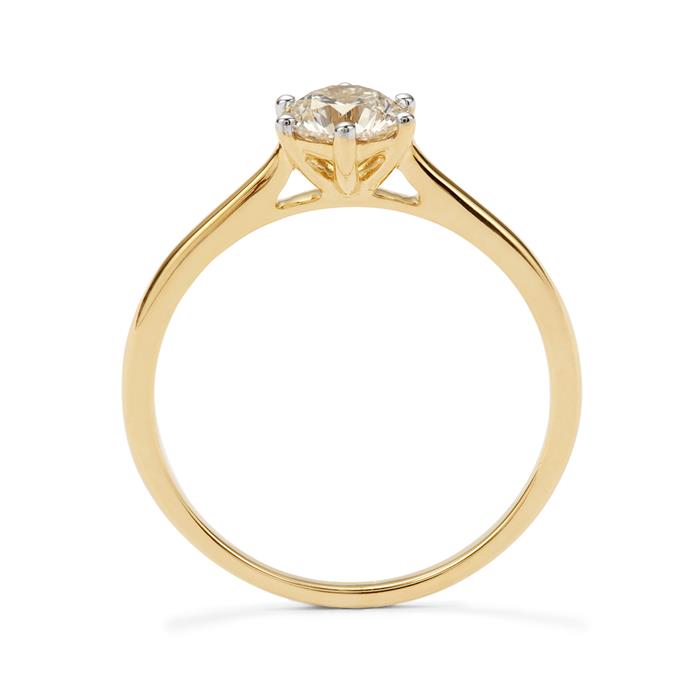 Argyle Diamond Ring in 9K Gold 0.70ct | Gemporia