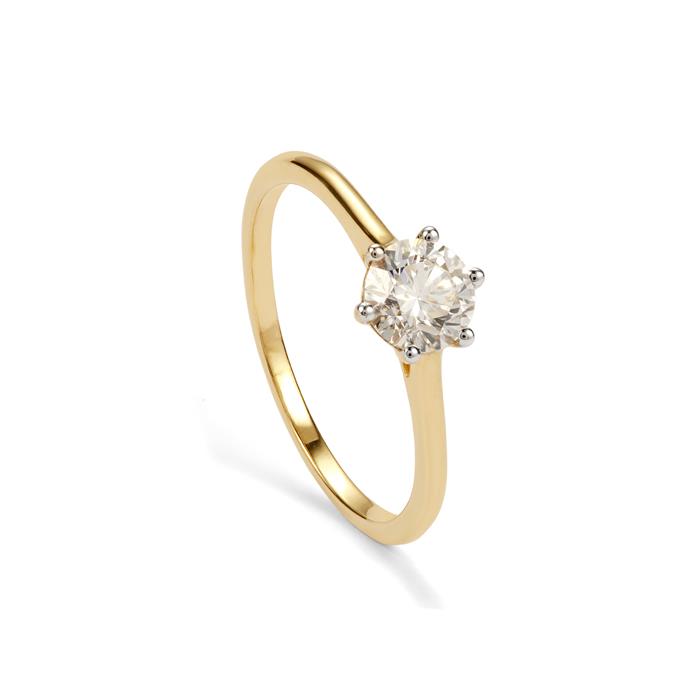 Argyle Diamond Ring in 9K Gold 0.70ct | Gemporia
