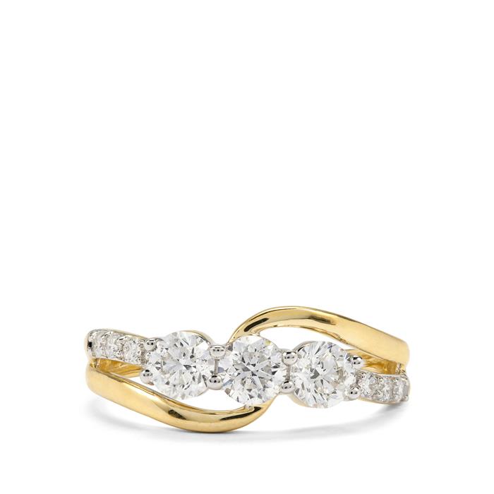 Canadian Diamond Ring in 9K Gold 1ct | Gemporia