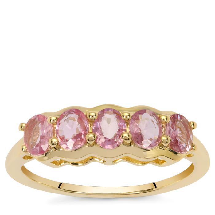 1ct Pink Sapphire 9K Gold Ring | Gemporia