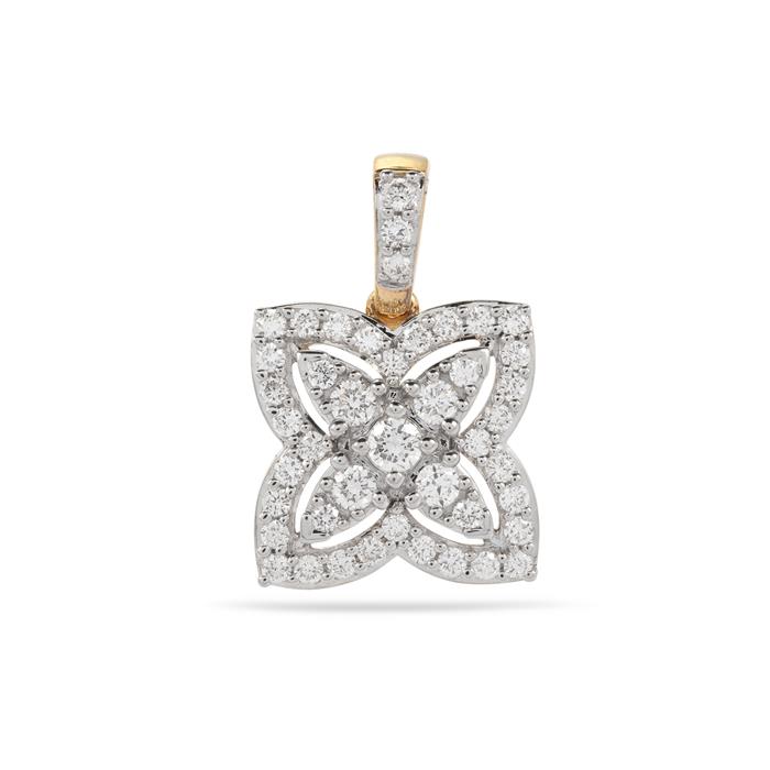 Diamond Pendant in 9K Gold 0.54ct | Gemporia